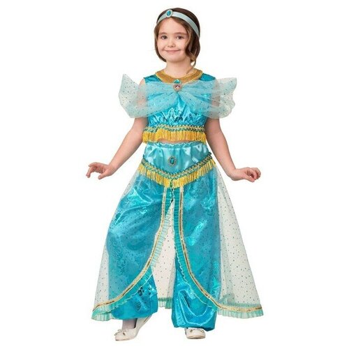 Карнавальный костюм "Принцесса Жасмин", текстиль-принт, блуза, шаровары, р. 30, рост 116 см