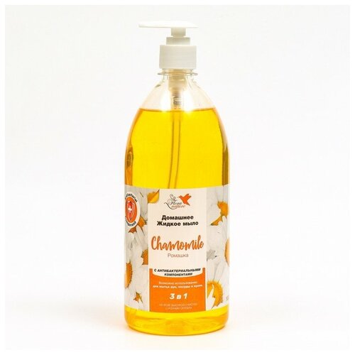 Ивитек Мыло домашнее Flora Nature "Ромашка" с дозатором, 1 л
