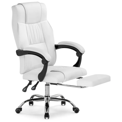Компьютерное кресло Woodville Born для руководителя, обивка: искусственная кожа, цвет: white