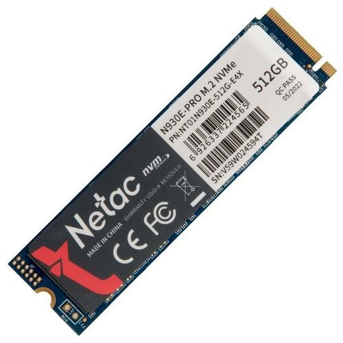 Твердотельный накопитель Netac N930E PRO 512 ГБ M.2 NT01N930E-512G-E4X