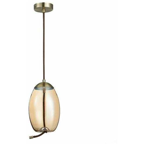 Подвесной светильник ST Luce Ozzio SL6108.333.01 (Италия), люстра бронзового цвета, 1*LED, 10 Ватт