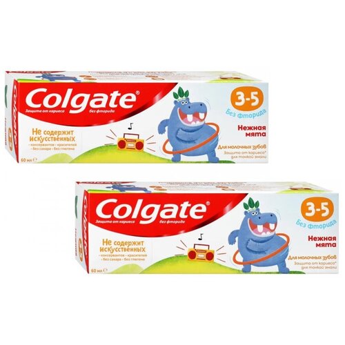 Colgate Зубная паста детская без фторида 3-5 лет в ассортименте 60 мл 1 шт