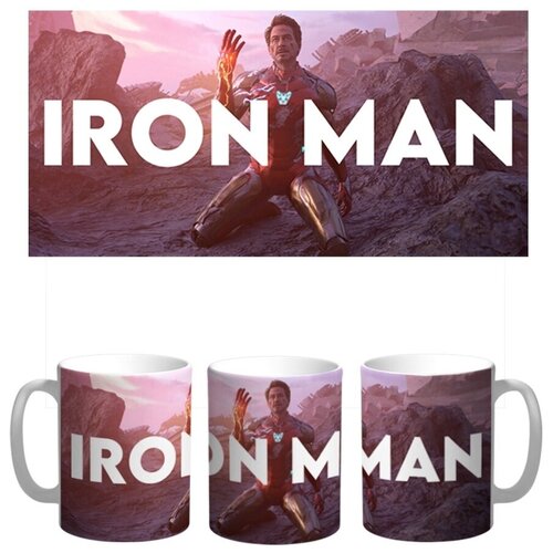 Кружка СувенирShop "Iron Man/Железный человек/Тони Старк" 330 мл