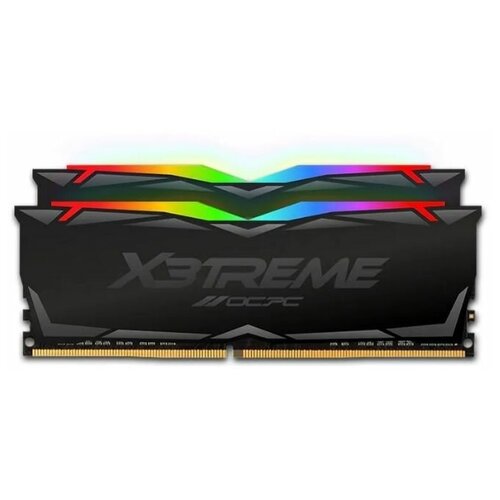 Модуль памяти DDR 4 DIMM 64Gb (32Gbx2), 3600Mhz, OCPC X3 RGB MMX3A2K64GD436C18, RGB, CL18, BLACK