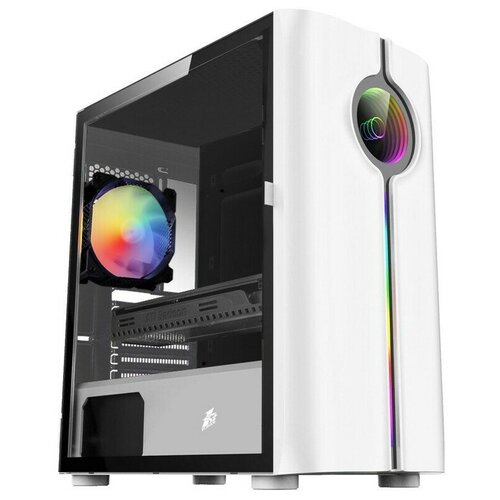 1STPLAYER Корпус Корпус INFINITE SPACE IS3 White mATX, TG 1x120mm RGB fan inc. IS3-WH-1F2-W