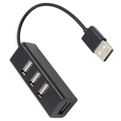 HUB USB на 4 USB 2.0 черный /USB концентратор /хаб разветвитель юсб на 4 порта /хаб для периферийных устройств