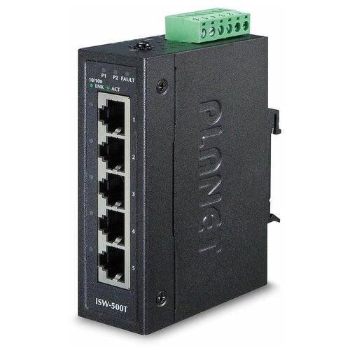 IP30 Compact size 5-Port 10/100TX Fast Ethernet Switch (-40~75 degrees C)