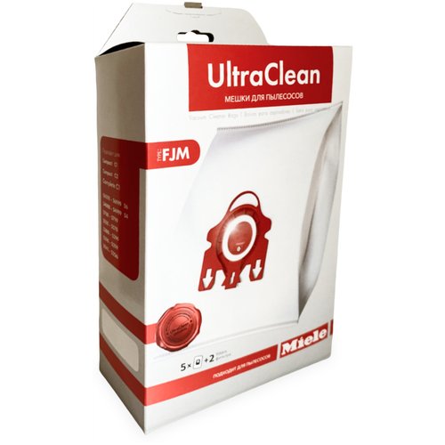 Мешки пылесборники FJM UltraClean подходят для пылесосов Miele. 5шт пылесборников + 2 фильтра