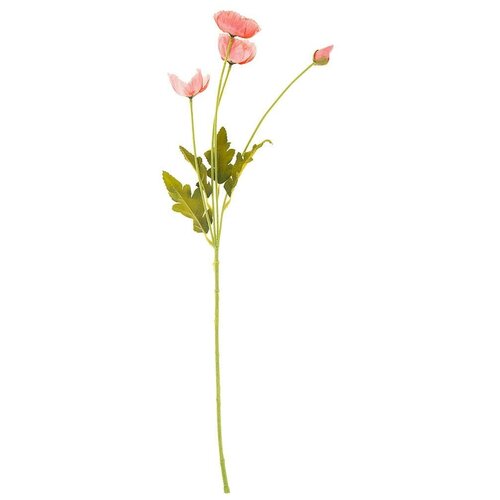 Цветок искусственный МАК розовый 60 СМ