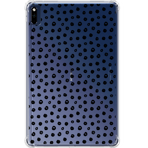 Противоударный силиконовый чехол для планшета Huawei MatePad 10.4 Черные пятна геометрия