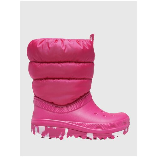 Сноубутсы Crocs Classic Neo Puff Boot, размер C13 US, розовый