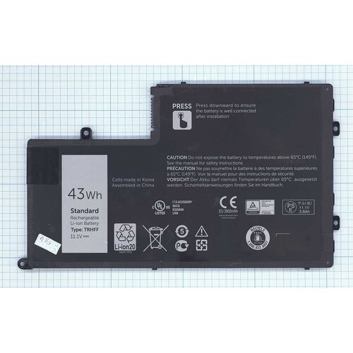 Аккумулятор TRHFF для ноутбука Dell Inspiron 15-5547 11.1V 43Wh (3870mAh) черный
