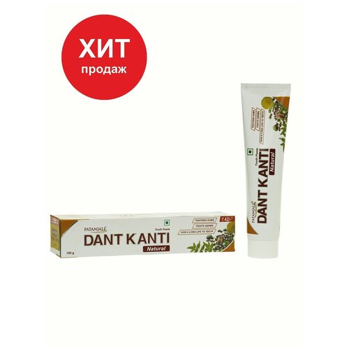 Зубная паста Дант Канти Натурал аюрведическая (Dant Kanti Natural), 100 г