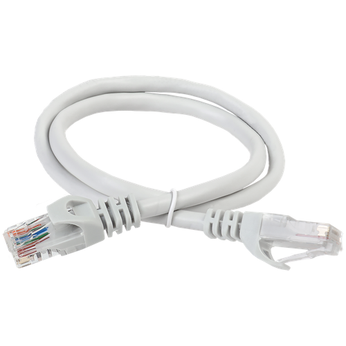 Патч-корд ITK RJ-45 - RJ-45 C5EU, 5E UTP, 3 м, 1 шт., серый