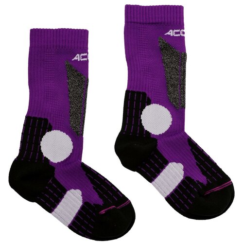 Носки Accapi размер 27/30, фиолетовый, черный