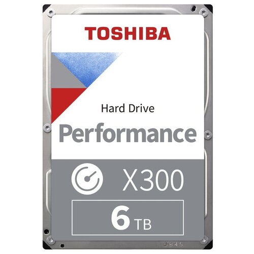 Жесткий диск Toshiba X300 6ТБ, HDD, SATA III, 3.5"