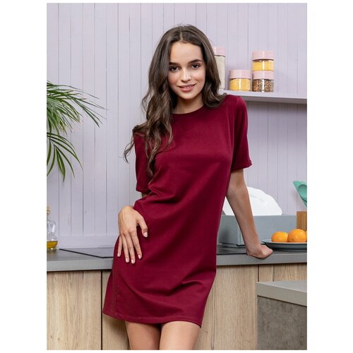 Платье LINGEAMO, размер 58-60, бордовый