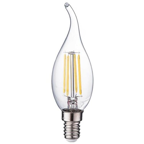 Лампа светодиодная нитевидная прозрачная свеча на ветру СW35 11 Вт 2700 К Е14 Фарлайт