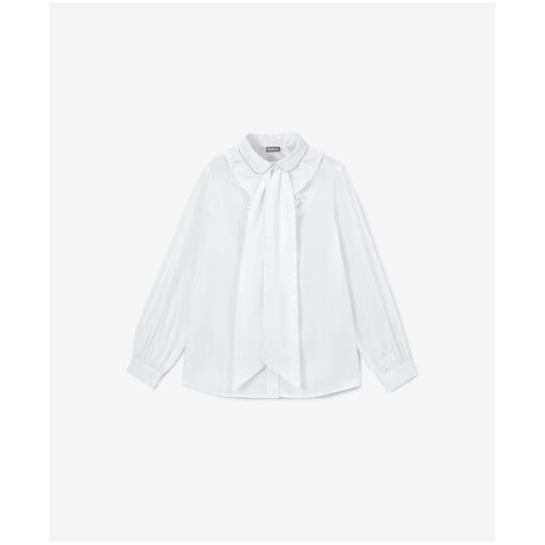 Блуза Gulliver, размер 128, белый