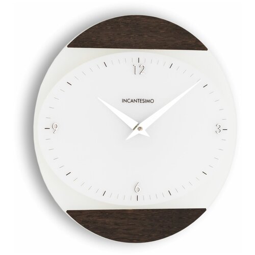 Дизайнерские настенные часы Logical. Бренд Incantesimo Design. Цвет венге