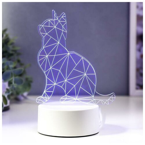 Светильник "Кот сидя" LED RGB от сети (комплект из 2 шт)