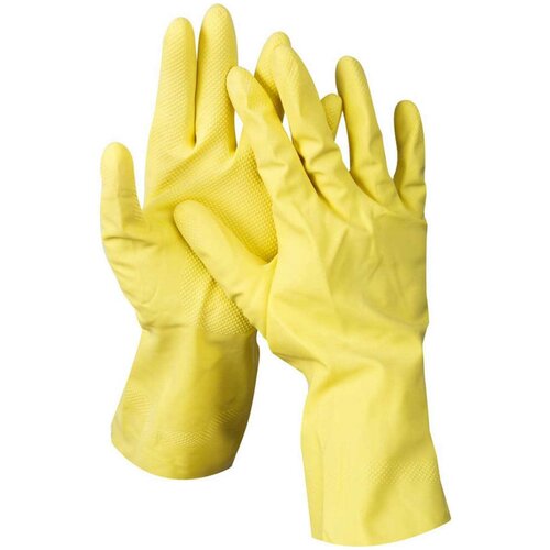 Перчатки DEXX латексные 11201, 1 пара, размер M, цвет желтый