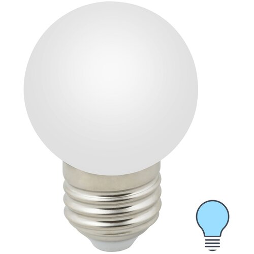 Лампа светодиодная Volpe E27 220 В 1 Вт шар матовый 80 лм белый свет