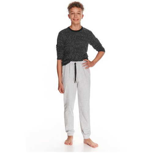 Пижама  Taro, размер 152, серый, черный