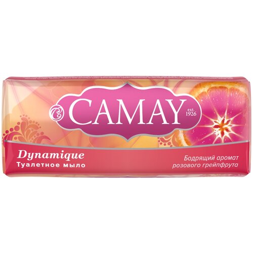 Camay Мыло туалетное Dynamique Grapefruit 85 гр, 6 шт.