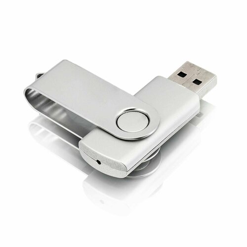 USB флешка, USB flash-накопитель, Флешка Twist, 16 Гб, серебряная, арт. F01 USB 2.0