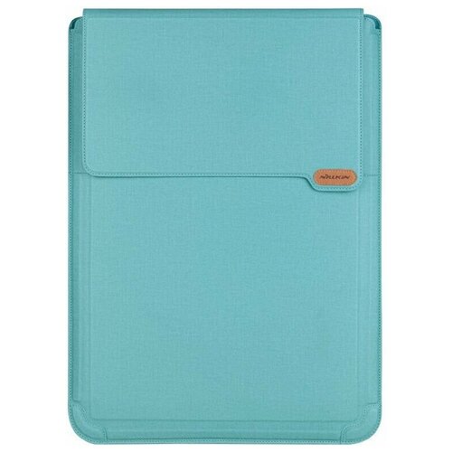 Универсальный кожаный чехол 3 в 1 NILLKIN Versatile Plus Laptop Sleeve (Vegan leather) для ноутбука 15.6-16.1 дюймов , зеленый