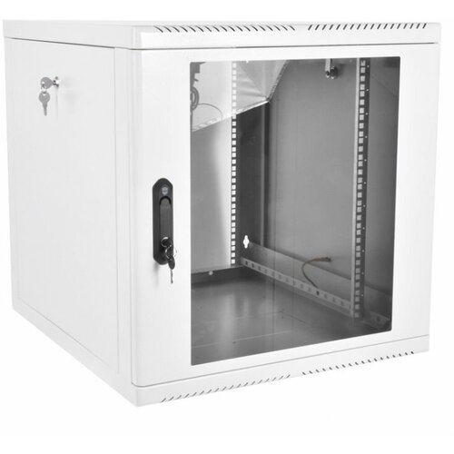 Шкаф коммутационный ЦМО (ШРН-М-9.500) настенный 9U 600x520мм пер. дв. стекл 50кг серый
