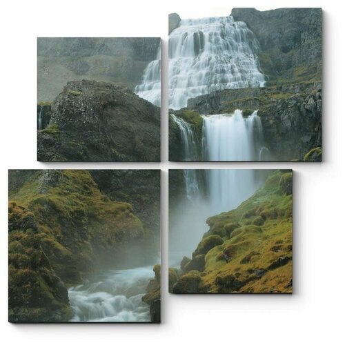 Модульная картина Водопад Диньянди140x140