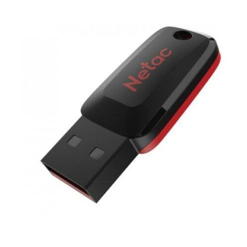 Флешка 8 ГБ Netac, USB флеш-накопитель, черного/красного цвета