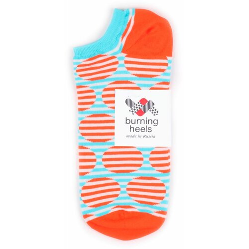Носки Burning Heels, размер 39-41, красный, оранжевый, голубой