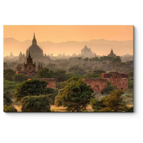 Модульная картина сказки баган Мьянма руины 120x80