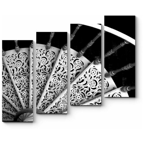Модульная картина Винтажная лестница110x95