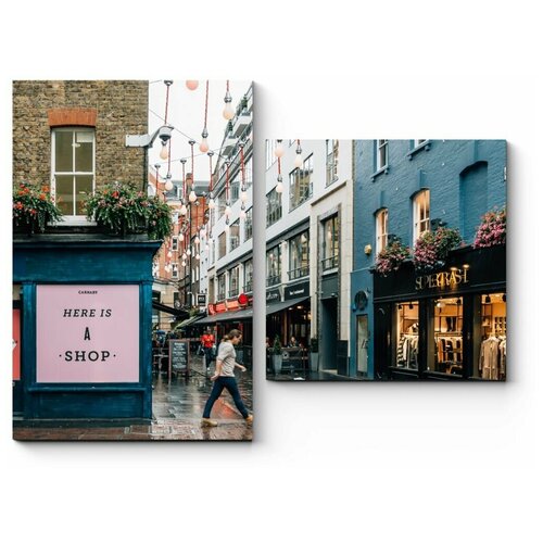 Модульная картина Улица Карнаби, Лондон 150x113