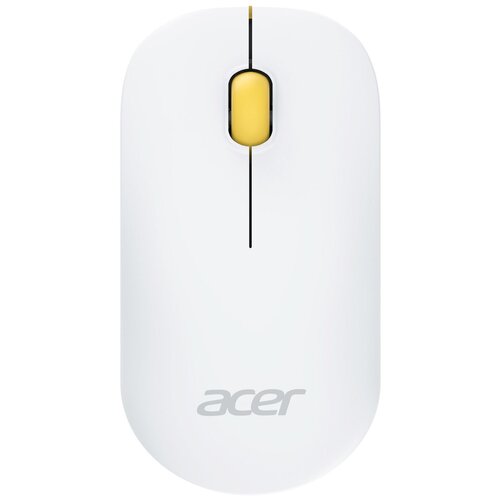 Мышь Acer OMR200 желтый оптическая 1200dpi беспроводная USB для ноутбука 2but