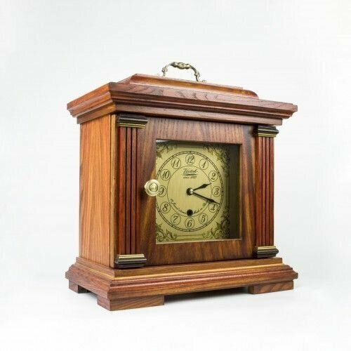 Настольные интерьерные часы Восток Каминные 5-ЧМ-001 из дерева механические в кабинет, на стол, на камин в подарок