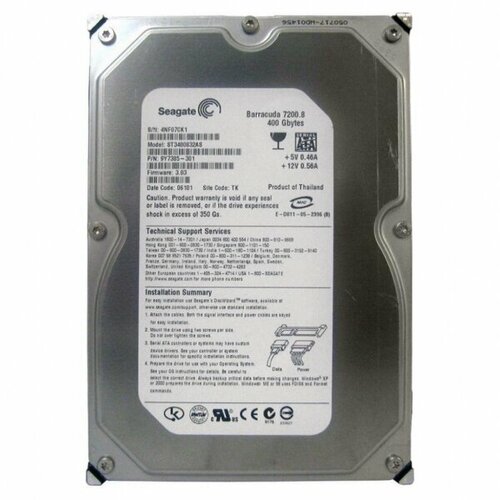 Жесткий диск Seagate ST3400832AS 400Gb SATA 3,5" HDD