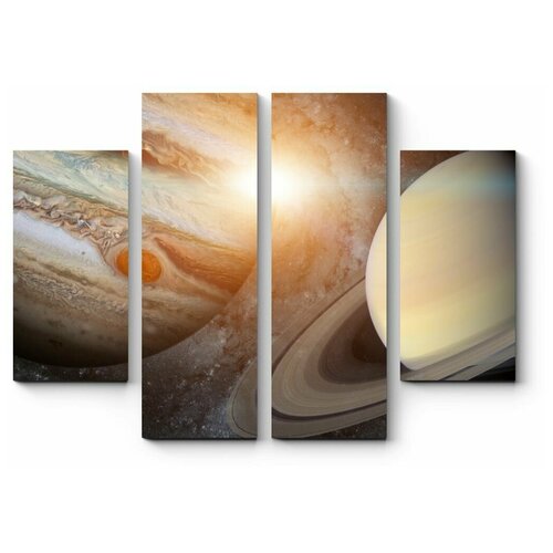 Модульная картина Кольца Сатурна 110x83