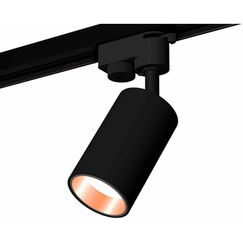 Комплект трекового светильника Ambrella light Track System XT6323024 SBK/PPG черный песок/золото розовое полированное (A2521, C6323, N6114)