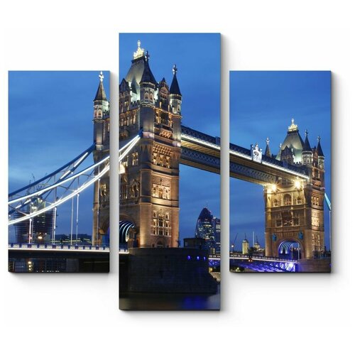 Модульная картина Тауэрский мост на закате дня, Лондон 100x90