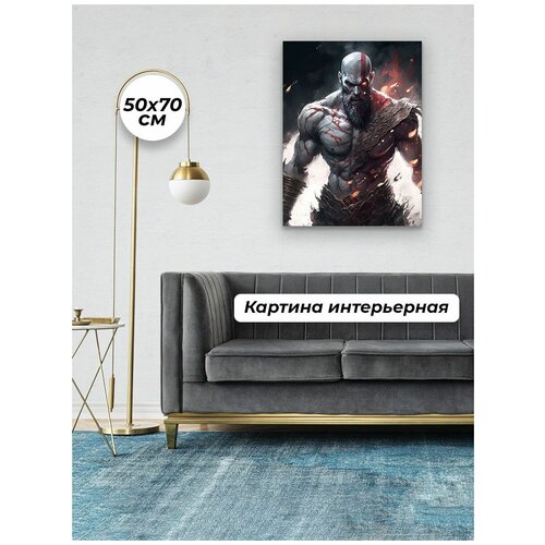 Картина интерьерная 50х70 см / God of War