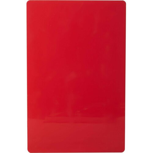 Доска разделочная ALM 38х25х1см, пластик, красный