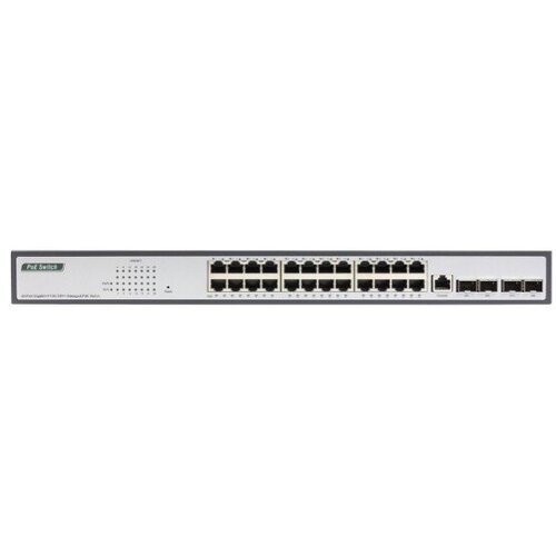 ORIGO OS3228P/250W/A1A Управляемый L3 PoE-коммутатор 24x1000Base-T PoE+, 4x10G SFP+, PoE-бюджет 250 Вт