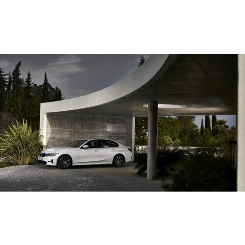 Картина на холсте 60x110 LinxOne "BMW G20 320d SportLine" интерьерная для дома / на стену / на кухню / с подрамником