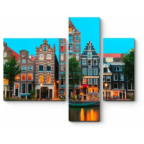 Модульная картина Амстердам каким мы его знаем 140x116