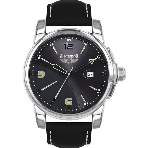 Наручные часы Нестеров H0984B02-05K, черный, серебряный